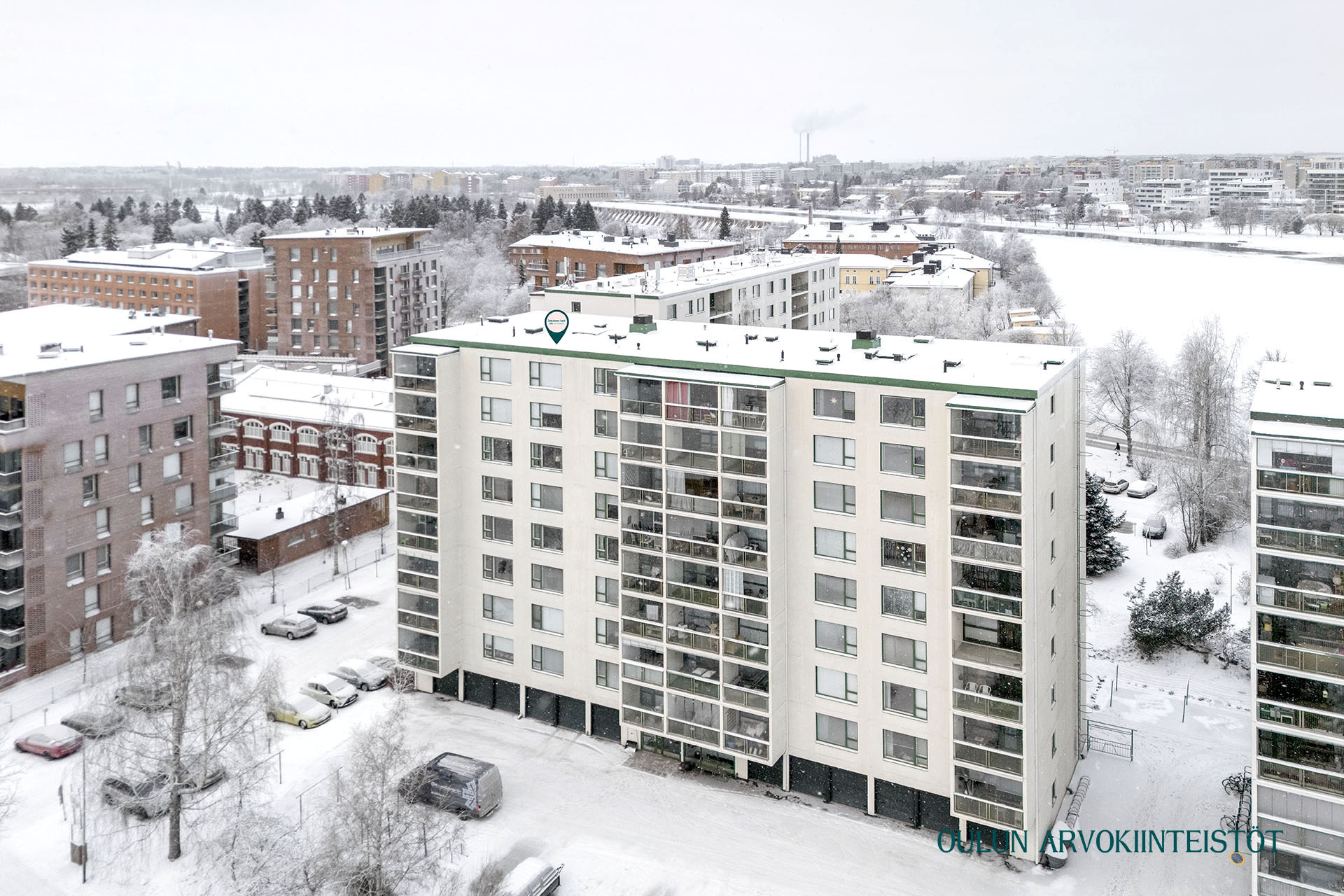 Kerrostalo, Salmelantie 7, Oulu, Myllytulli, 1oh, kk, alkovi, kph/wc ...